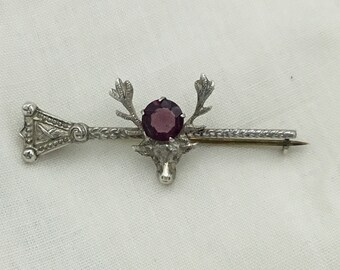 Scottish Stag Brooch - Etsy