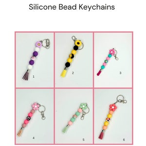 Silicone Bead Keychains - Etsy