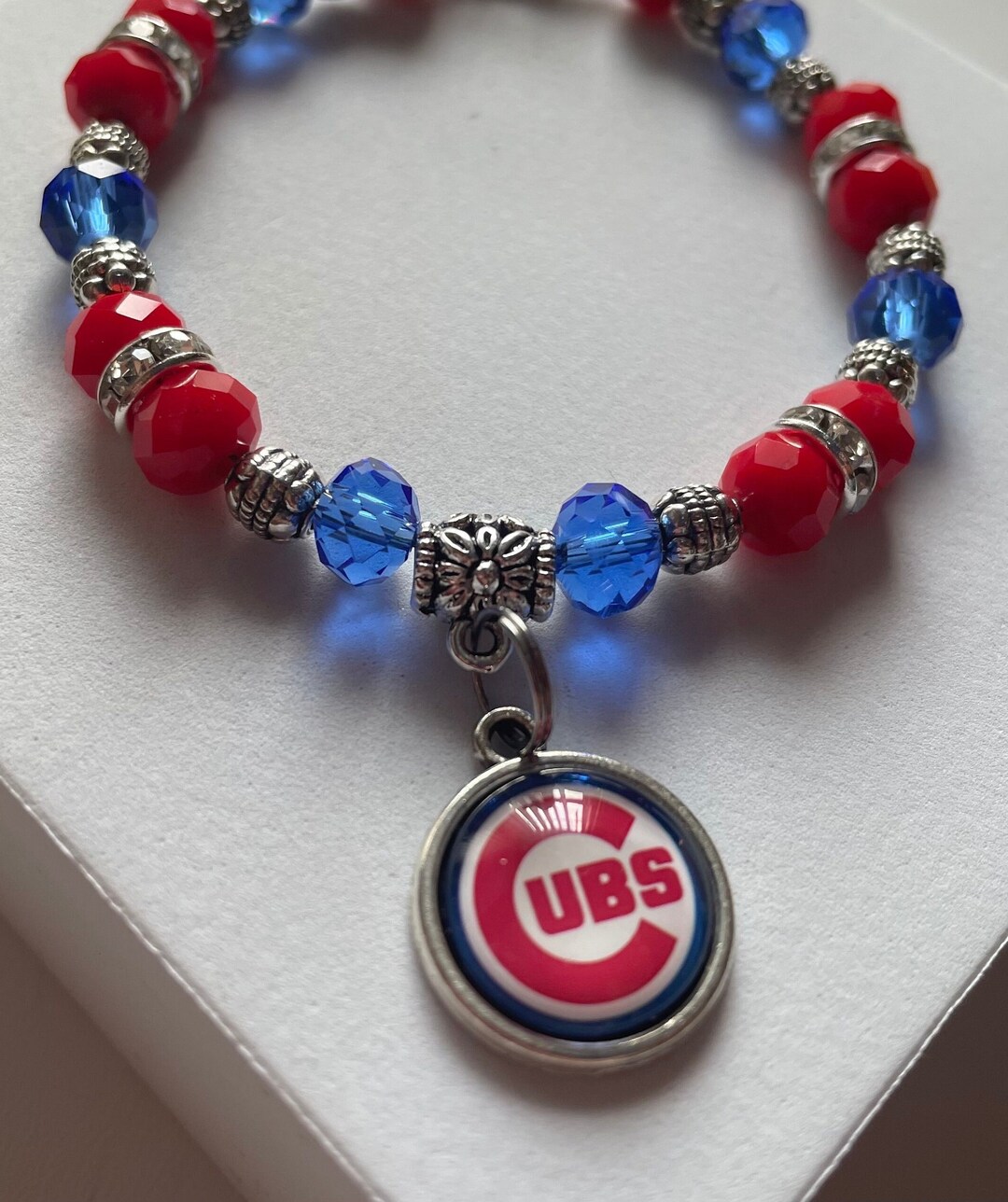 Chicago Cubs Bracelet - Etsy