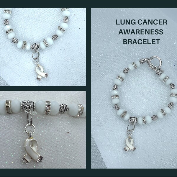 Lung Cancer Awareness Bracelet - Etsy