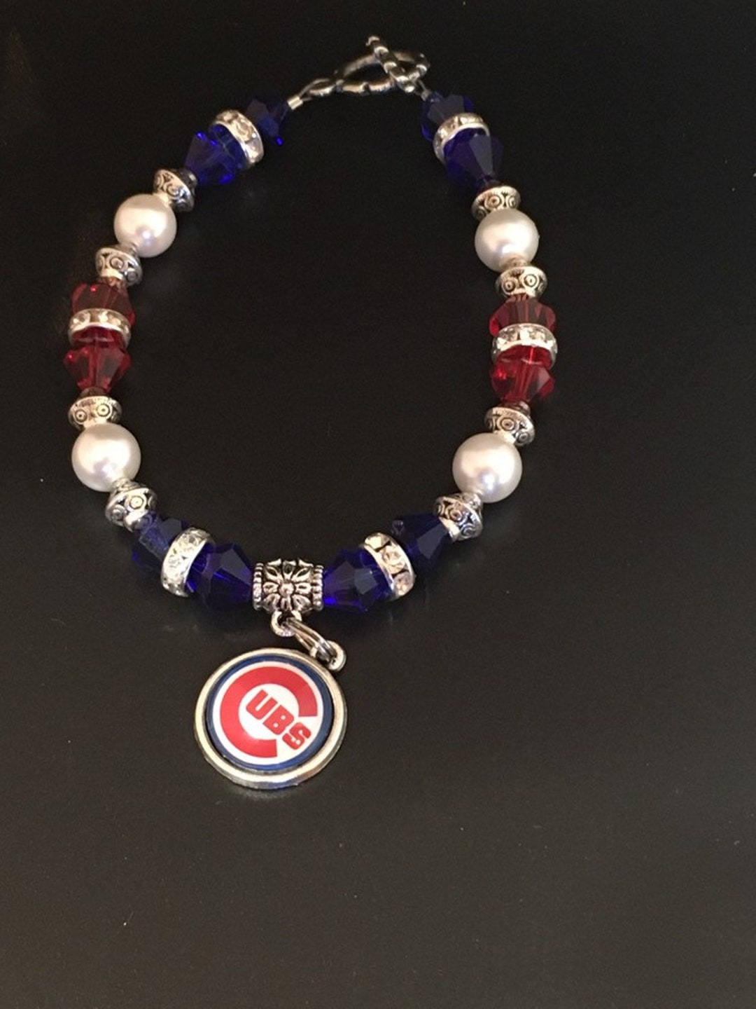 Chicago Cubs Bracelet - Etsy