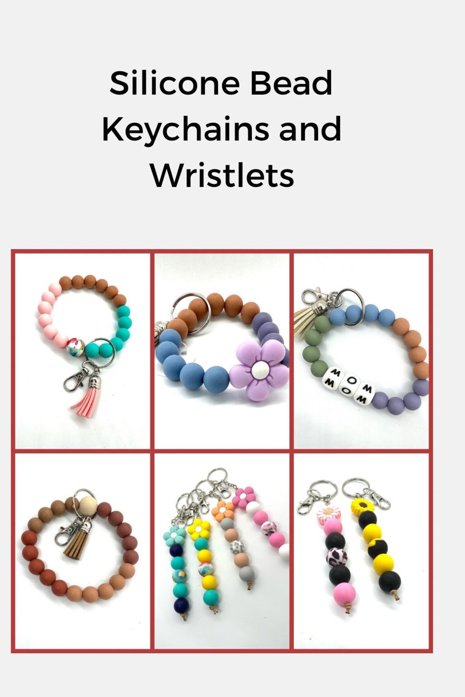 Silicone Bead Keychains - Etsy