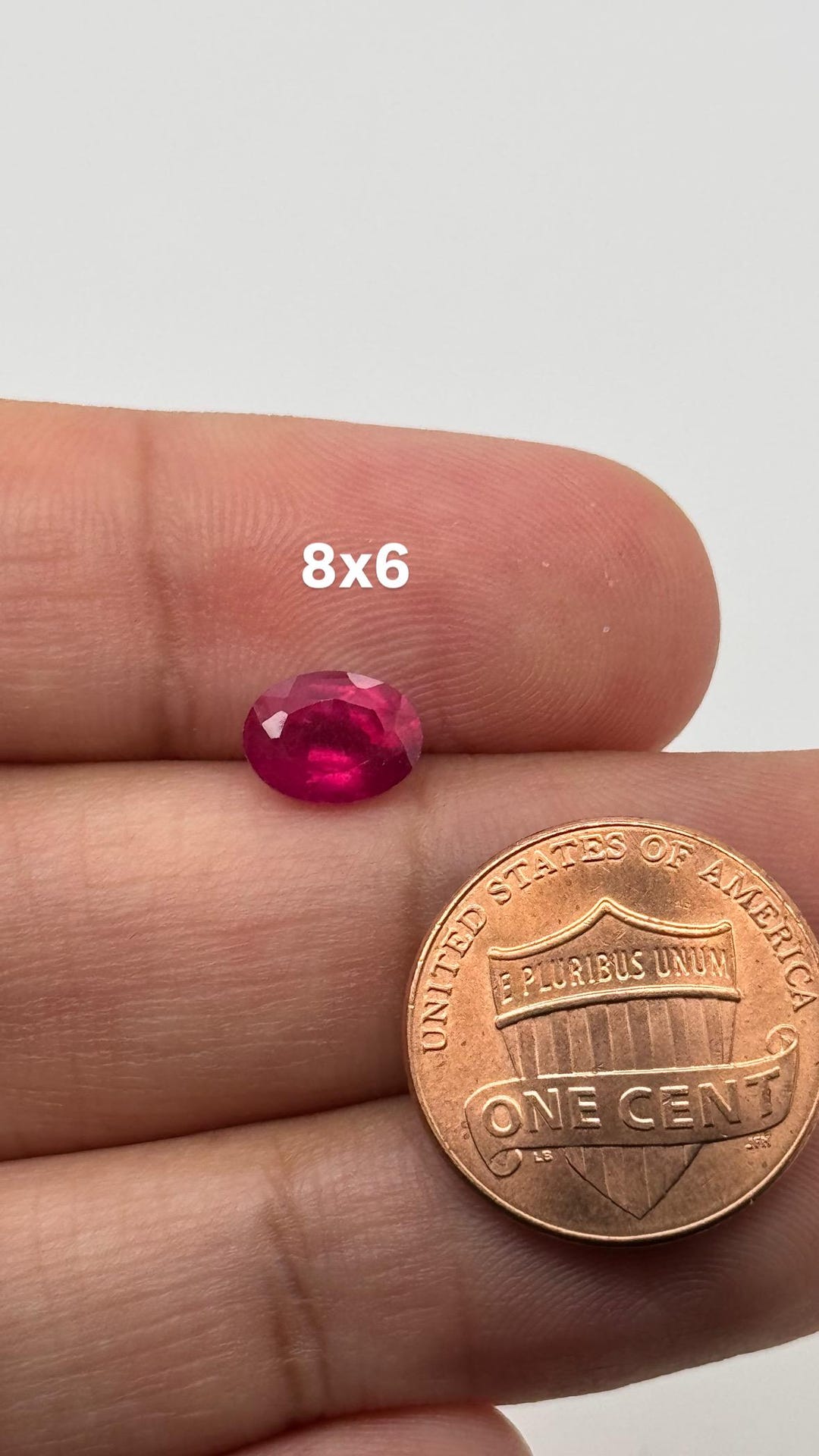 Loose Natural Fissure Filled Ruby Oval Cut, Ideal for Custom Rings or Pendants, Sizes 6x4mm ...