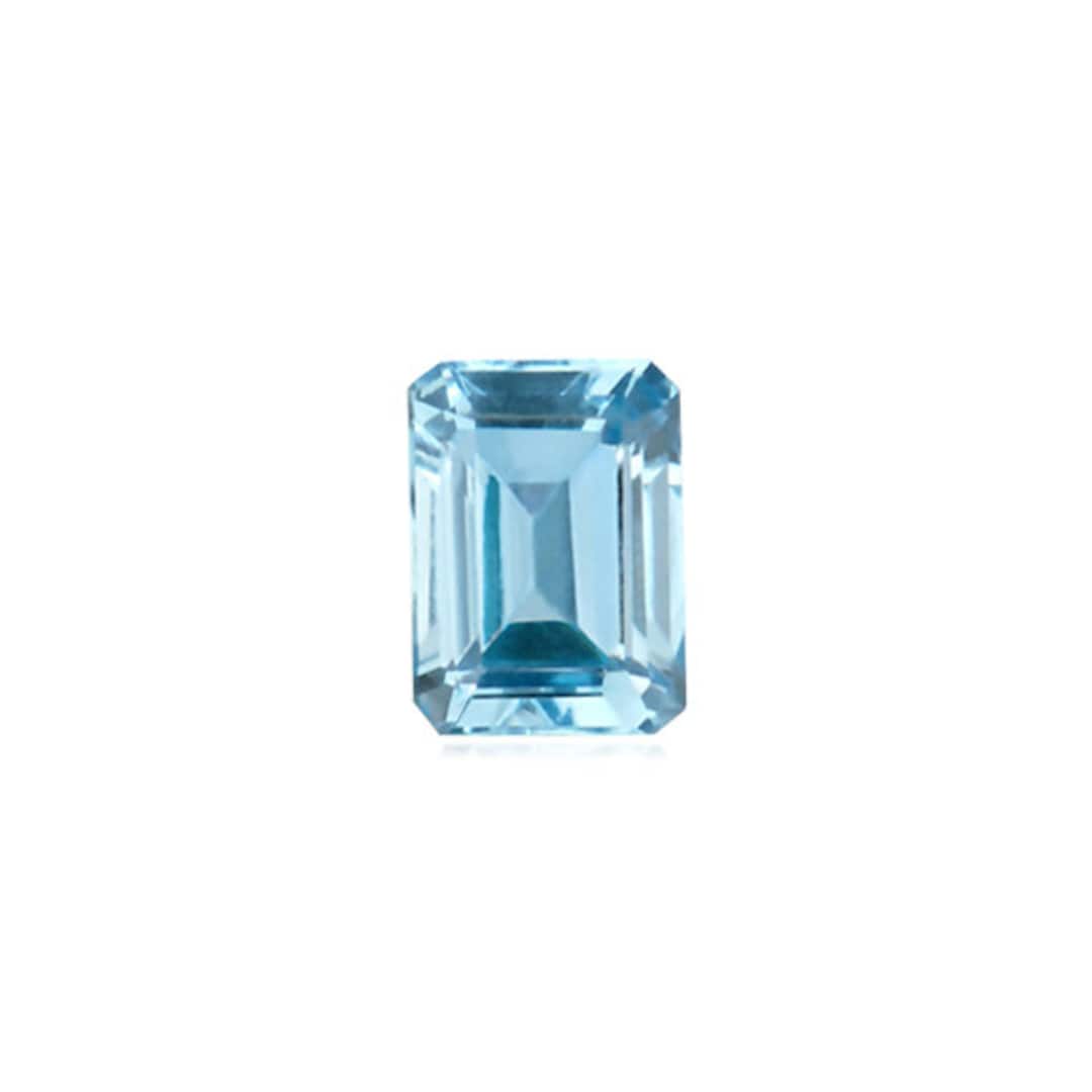 Natural Aquamarine Emerald Cut AAA Quality Loose Gemstone Available in ...