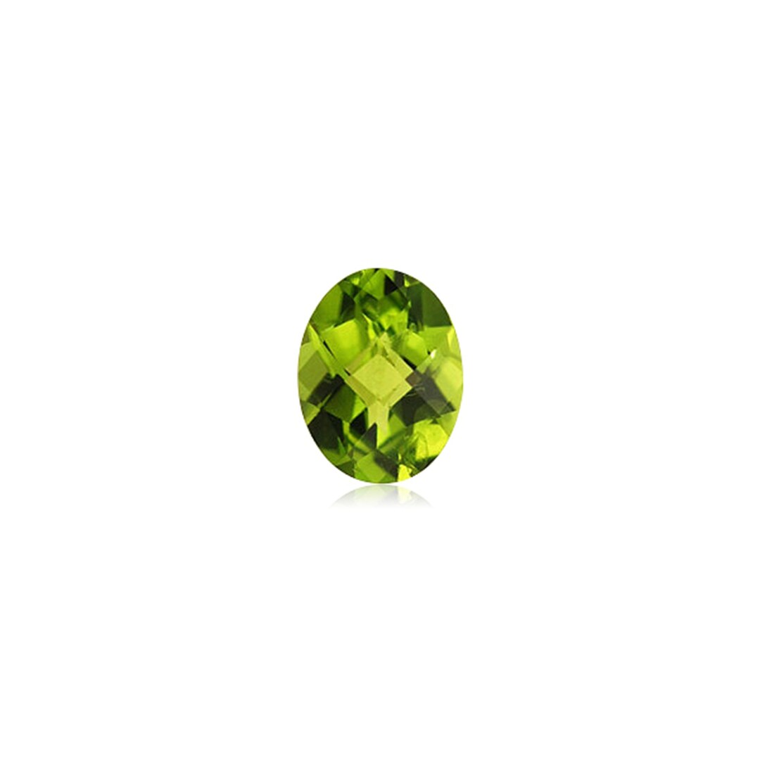 Natural Oval Checker Cut AA Quality Loose Peridot Gemstone Available in ...