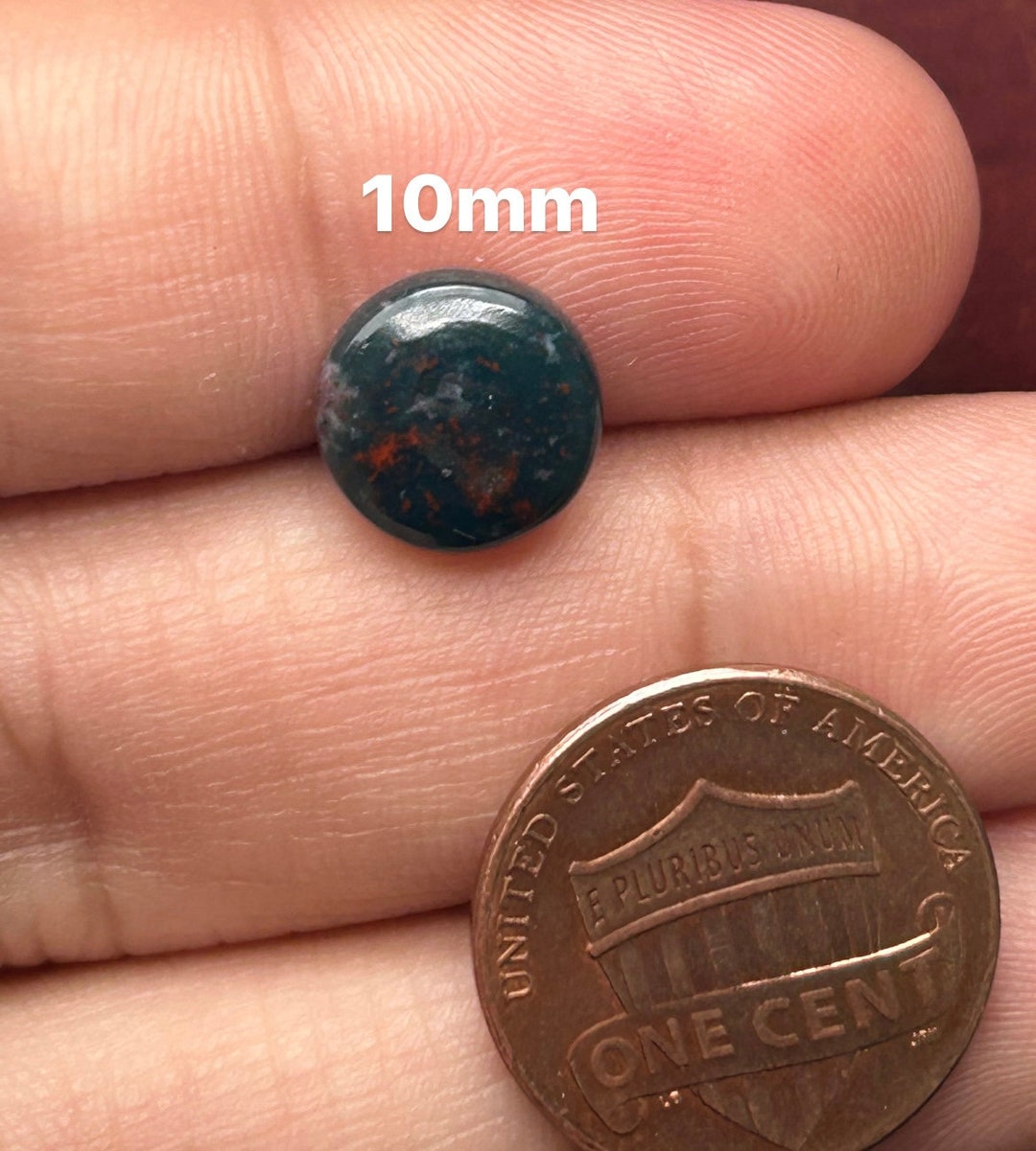 Natural Bloodstone Round Shape Calibrated Cabochon AAA Quality With ...