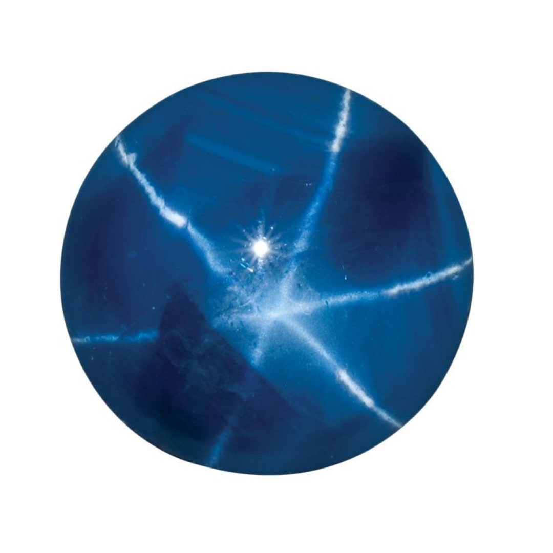 Natural Blue Star Sapphire Round Shape AA Quality Calibrated Cabochon ...