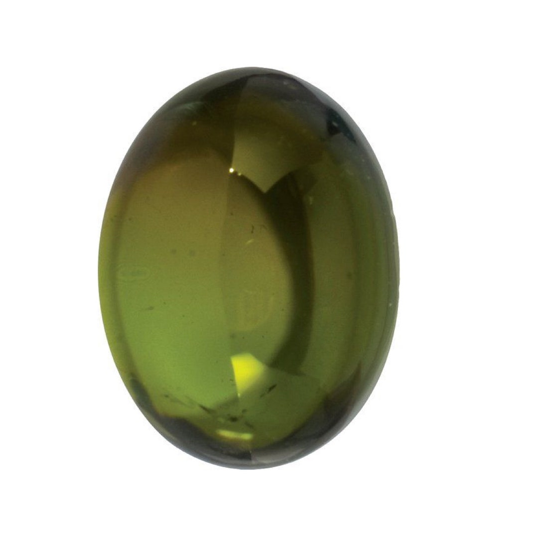 Natural Green Tourmaline Oval Round Shape A Quality Calibrated Cabochon ...