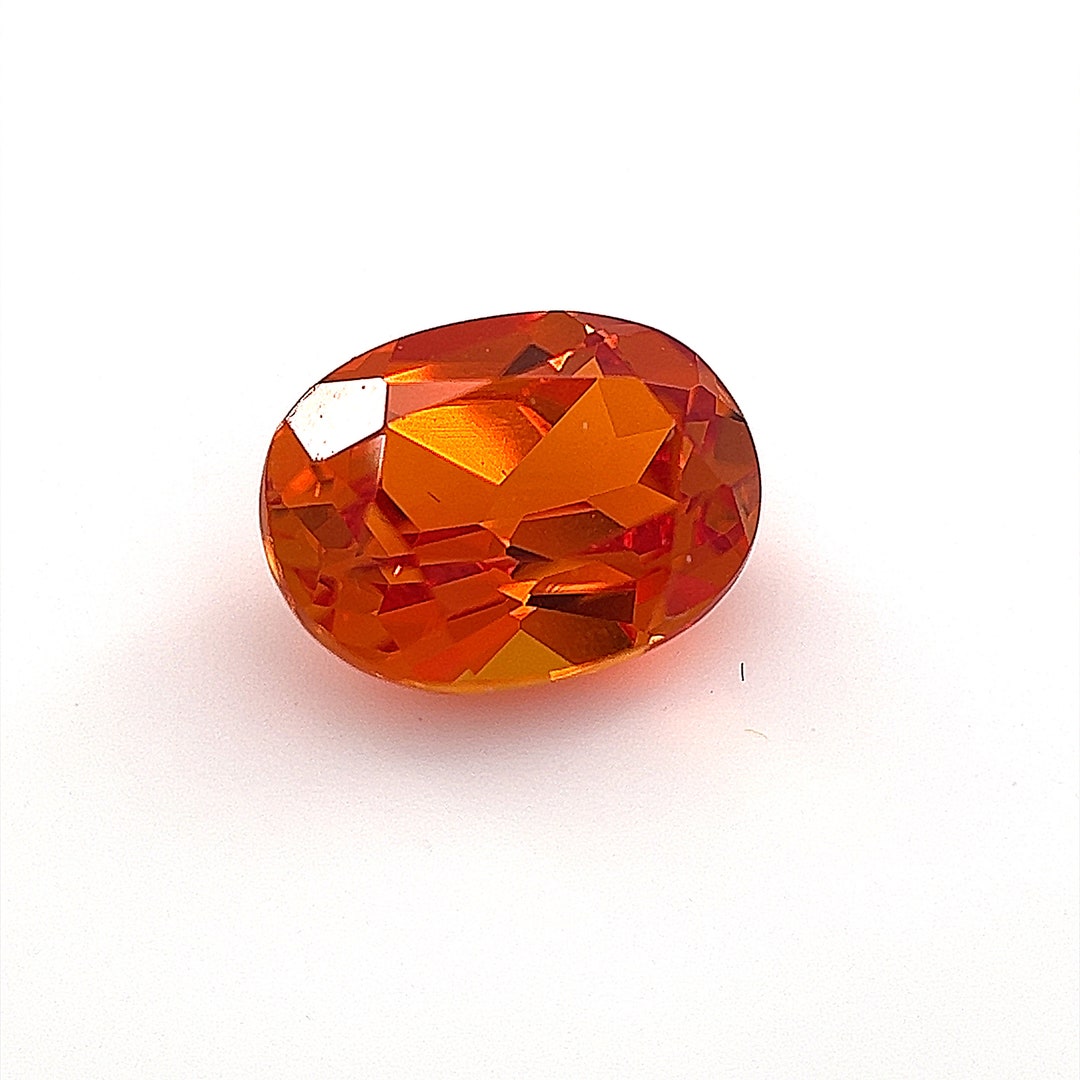 Lab Grown Orange Sapphire Oval Cut AAA Quality Available in 6x4mm ...