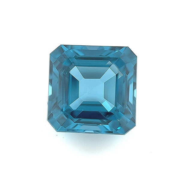 Emerald Cut London Blue Topaz Ring - Etsy