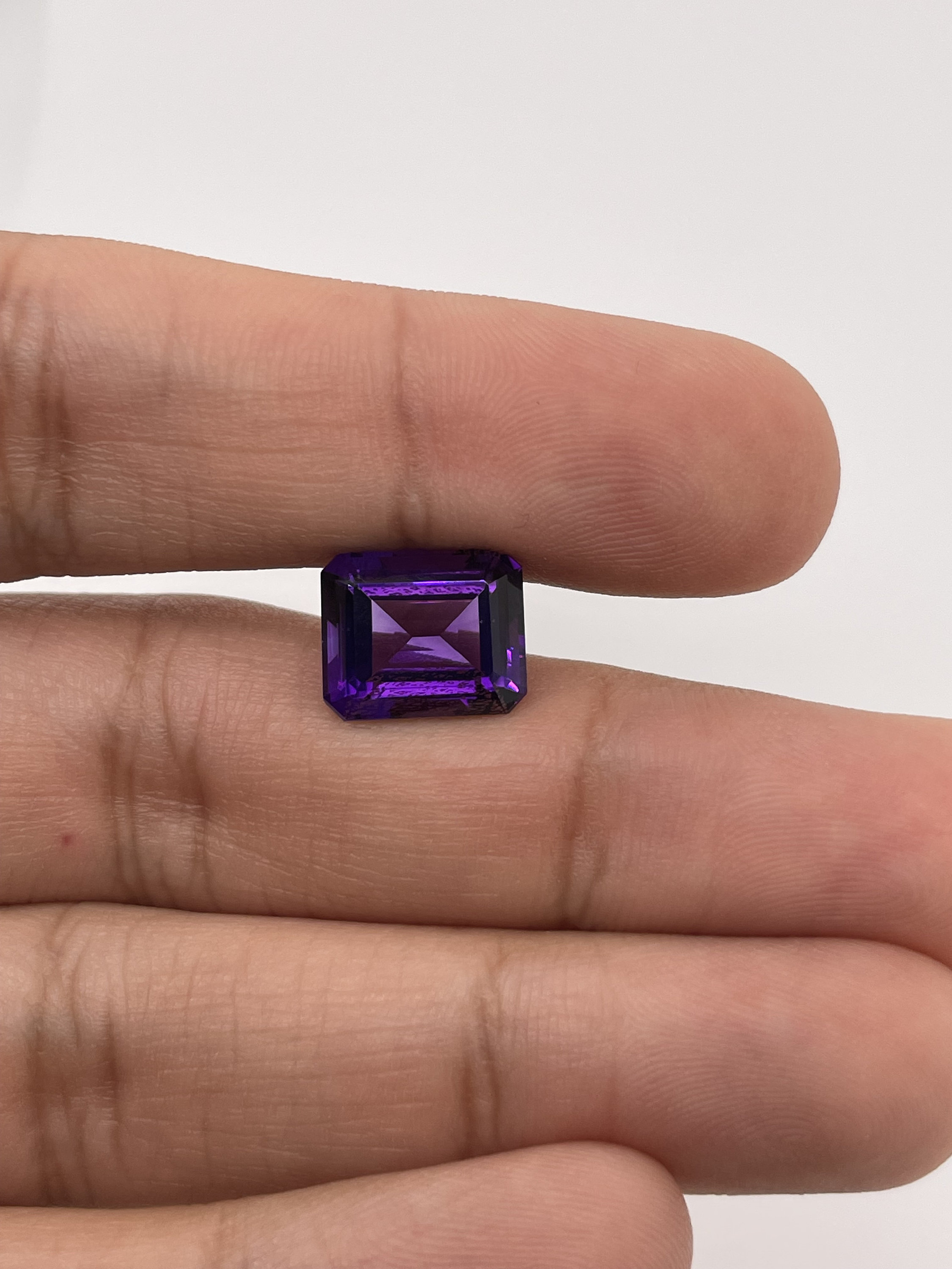 Natural Emerald Cut African Amethyst AAA Loose Gemstone | Etsy