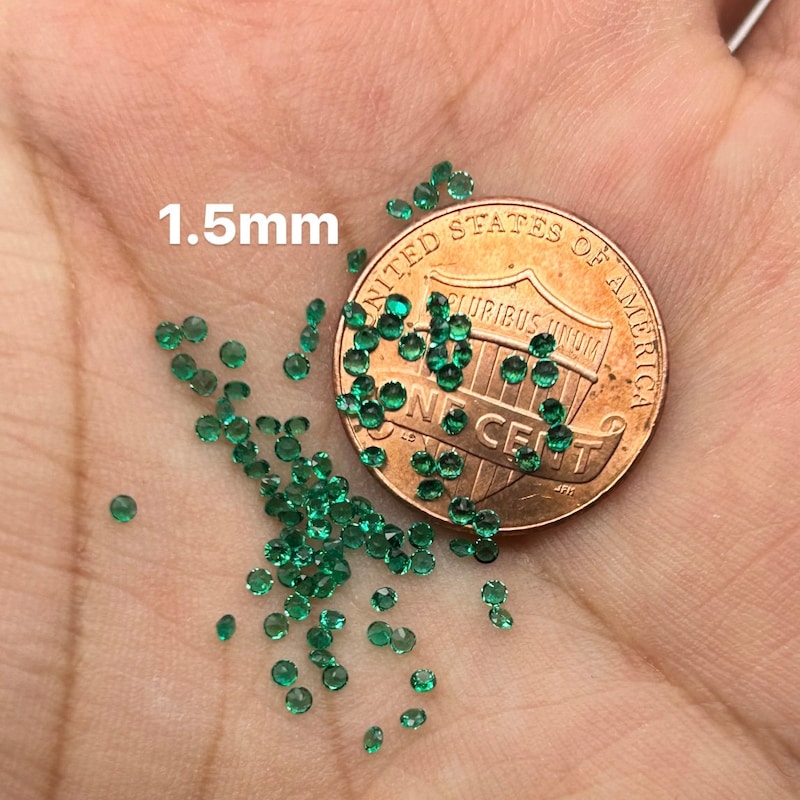 1mm Emerald Lot - Etsy UK