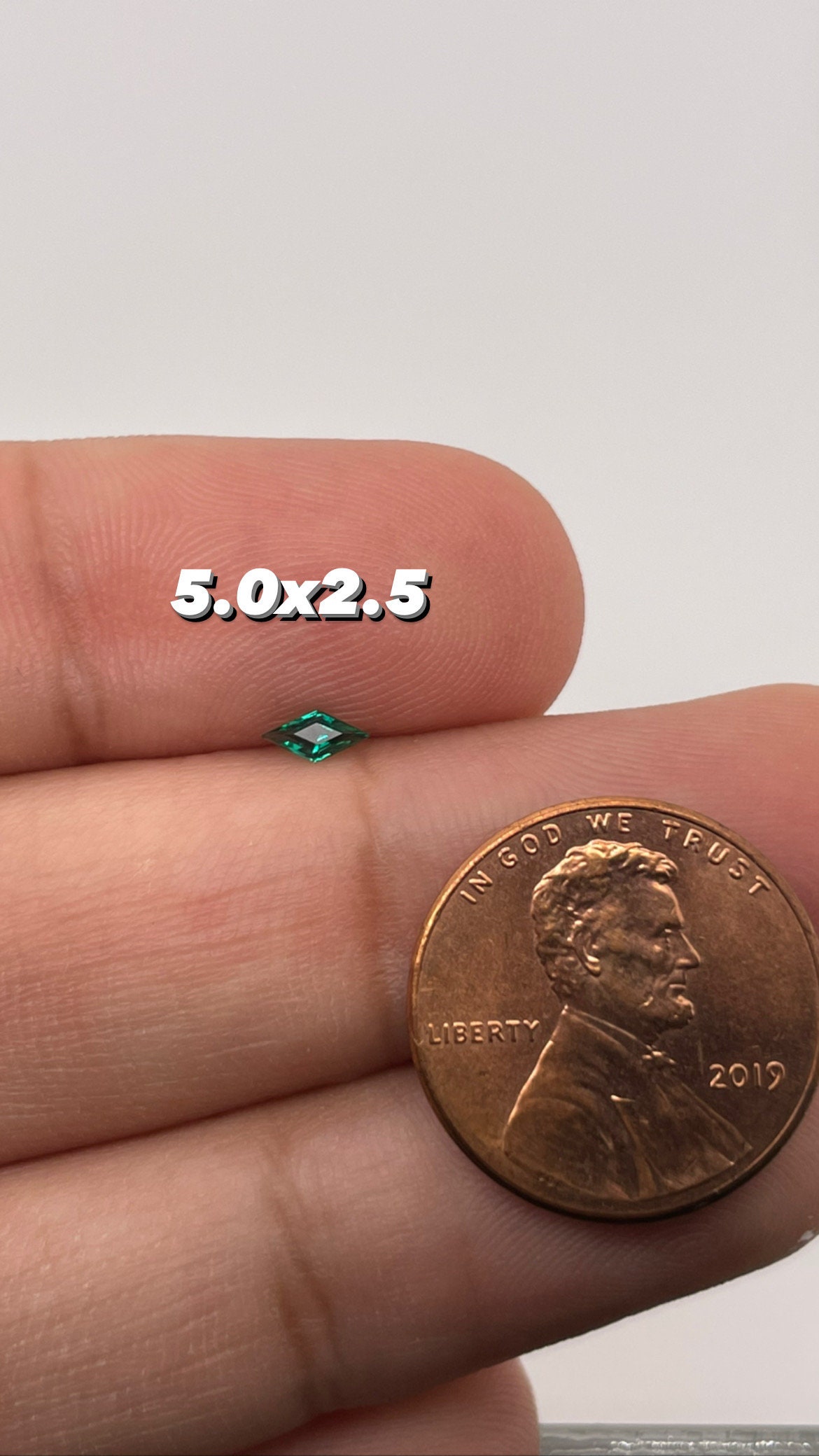 Lab Created Emerald Lozenge Shape Step Cut AAA Quality Sabrina Created ...