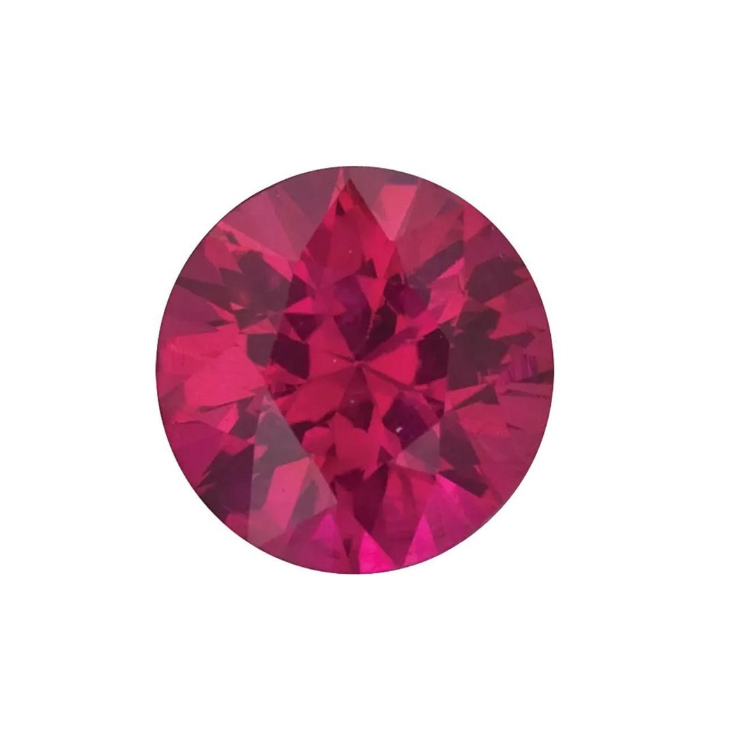 Natural Ruby Round Diamond Cut AA/A Quality Gemstone Available in 2MM ...