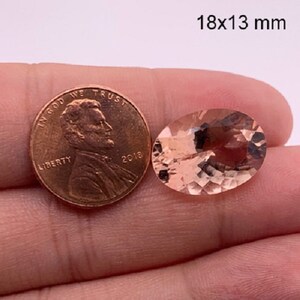 Natural Pinkish-peach Morganite Oval Shape AAA Quality From 8x6mm ...