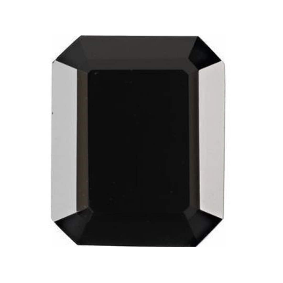 Natural Emerald Cut Faceted Black Onyx Available in 6x4mm-12x10mm - Etsy