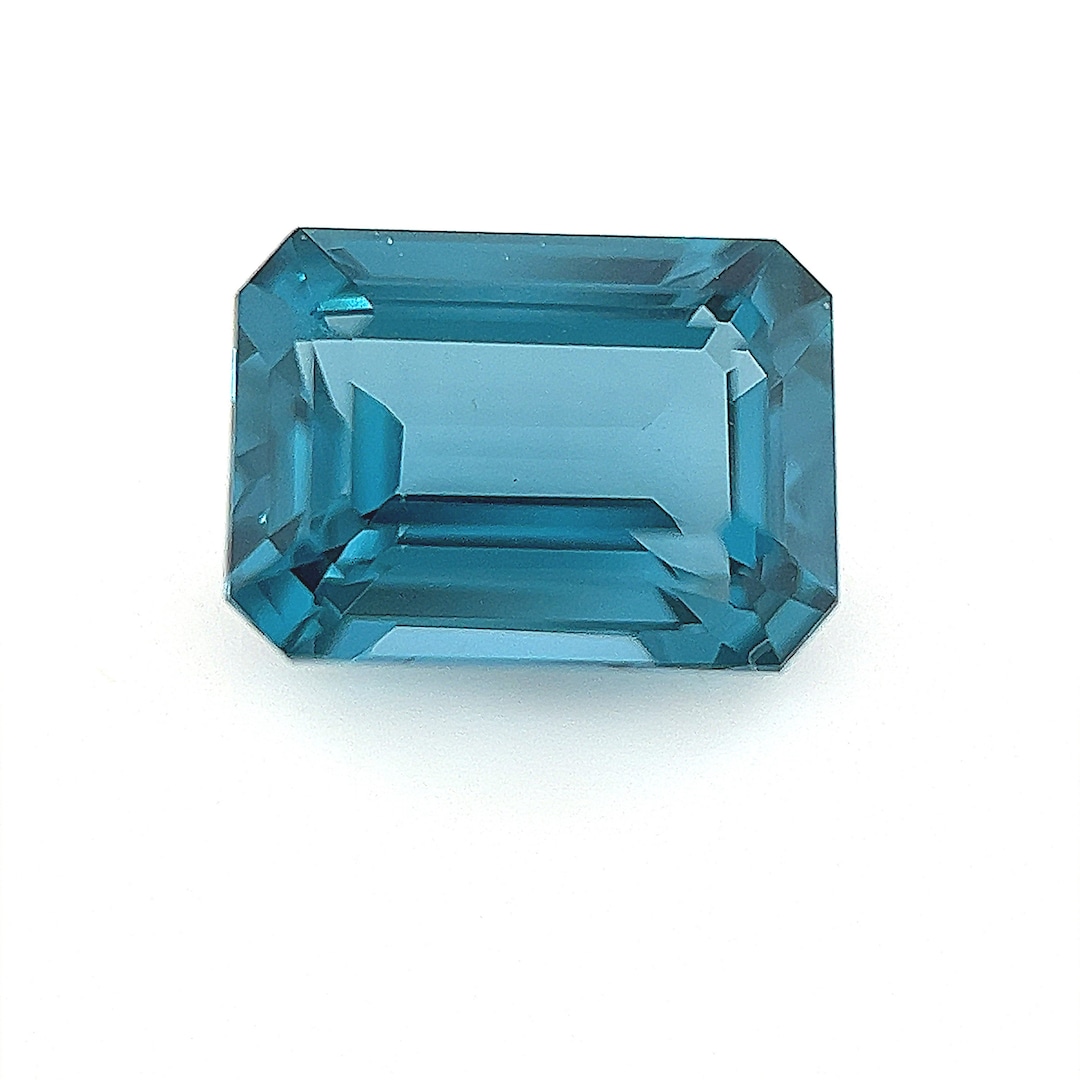 Synthetic London Blue Topaz Spinel Emerald Cut AAA Quality for Jewelry ...