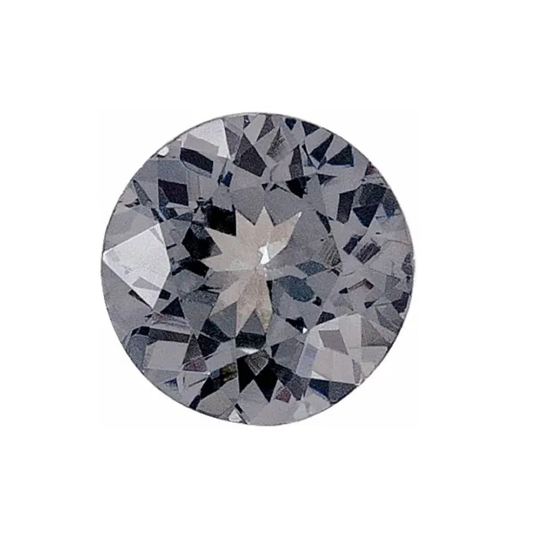 Natural Grey Spinel Round Shape Faceted AA Quality Gemstone Available ...