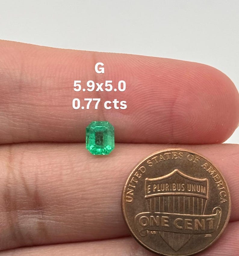 Natural Colombian Emerald: Square Cut Loose Gemstone, May Birthstone - Etsy