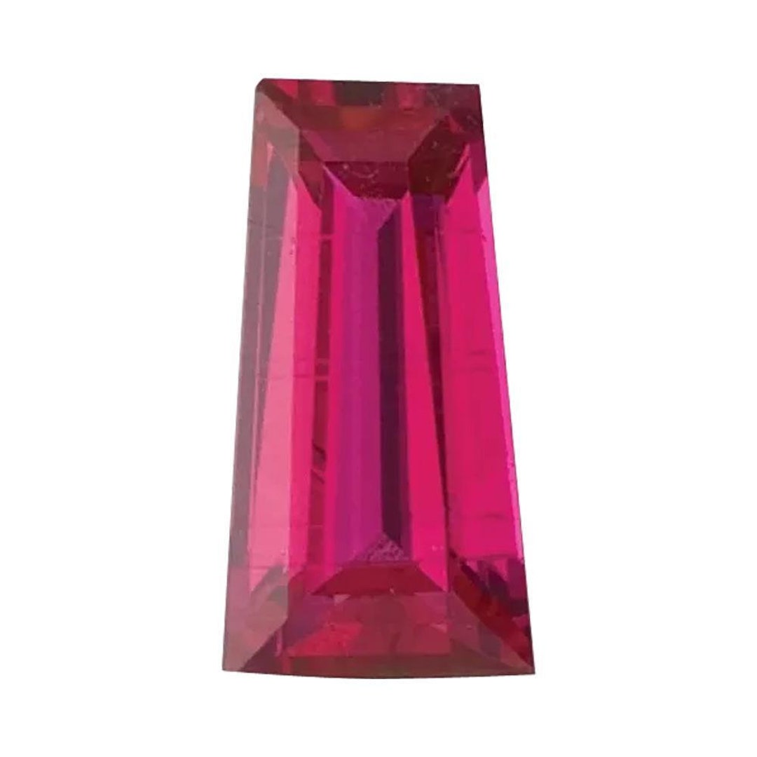 Natural Ruby Tapered Baguette Shape A Quality Gemstone Available in 3 X ...