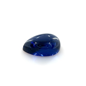Synthetic Pear Shape Cabochon Swiss Made Rough Blue Sapphire Available ...