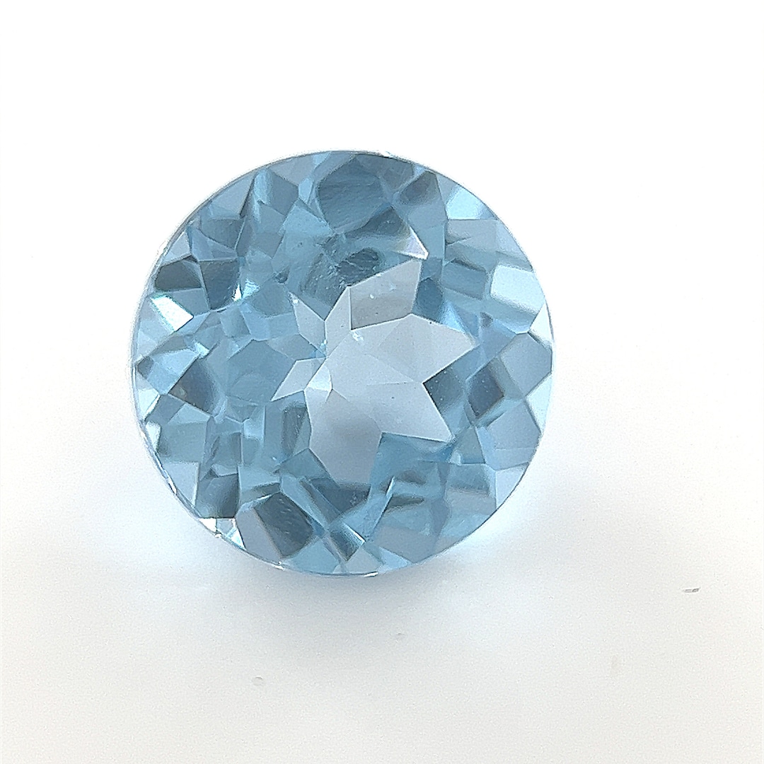 Lab Grown Aquamarine Spinel Round Cut AAA Quality Available in 1.5mm ...
