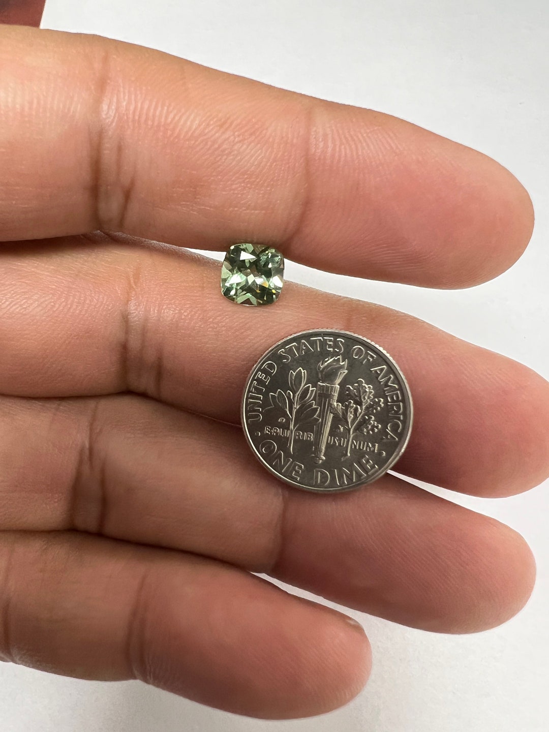 Lab Grown Green Tourmaline Spinel Cushion Cut AAA Quality Available in ...