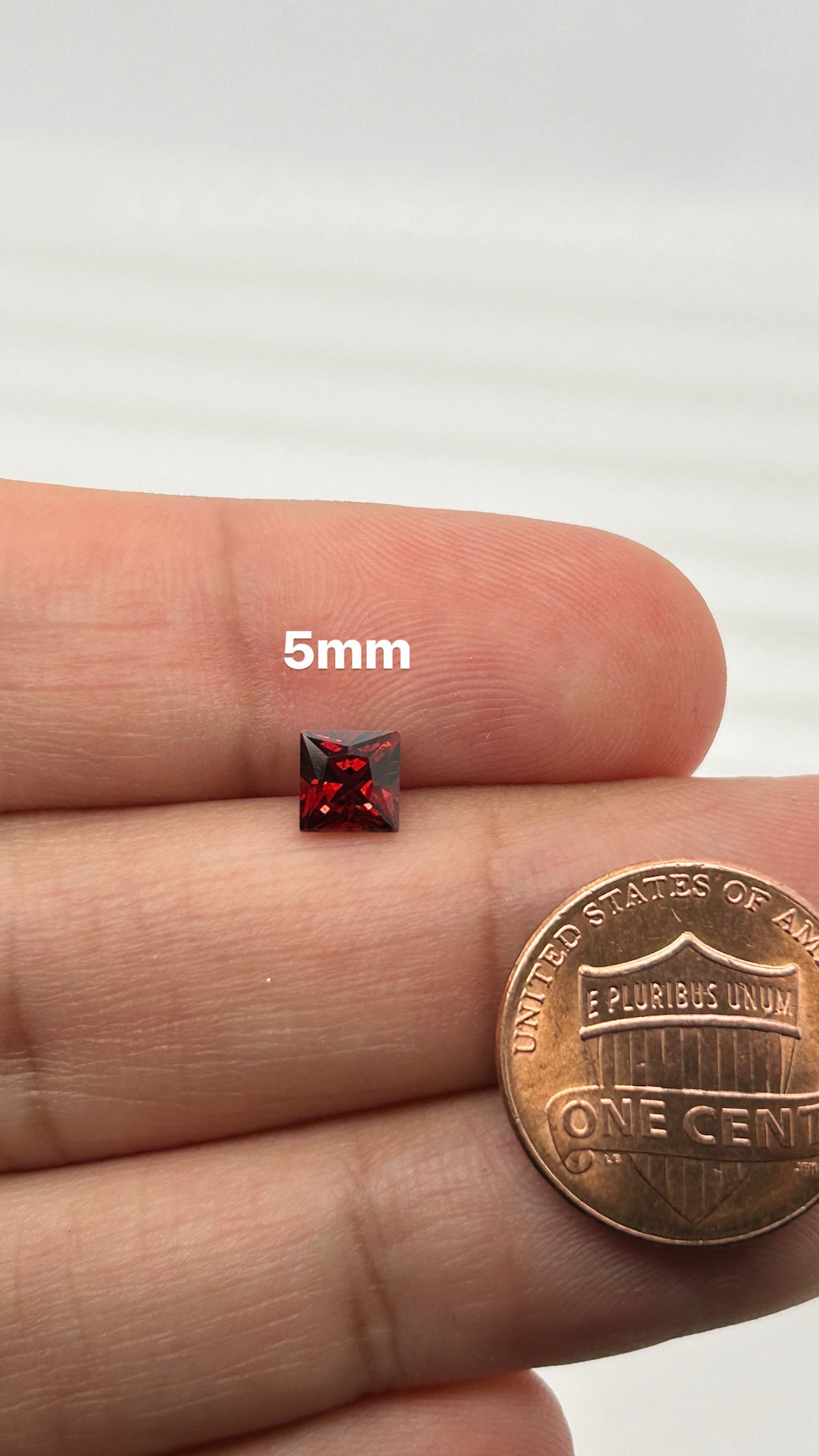 Natural Mozambique Garnet Square-princess Cut AAA Quality From 2MM-12MM ...