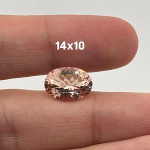 Natural Pinkish-peach Morganite Oval Shape AAA Quality From 8x6mm ...