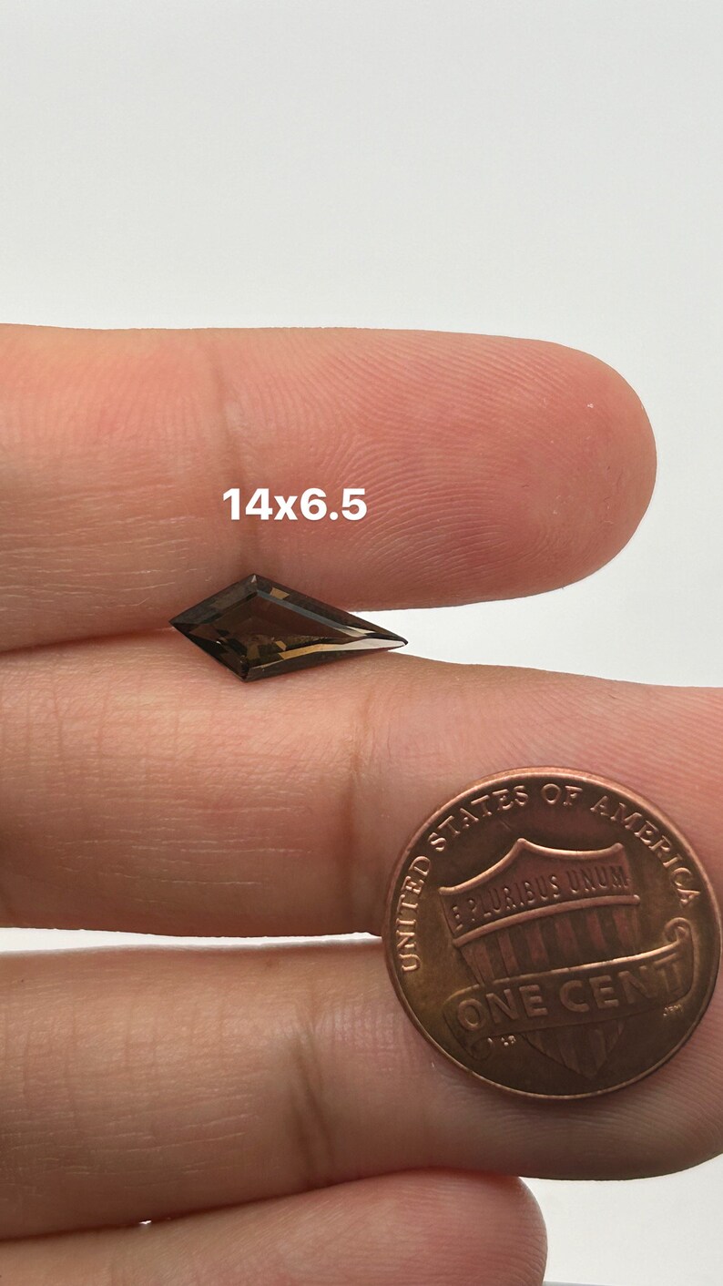 Natural Smokey Quartz Kite Cut AAA Quality From 5x2.25mm-14x6.5mm - Etsy