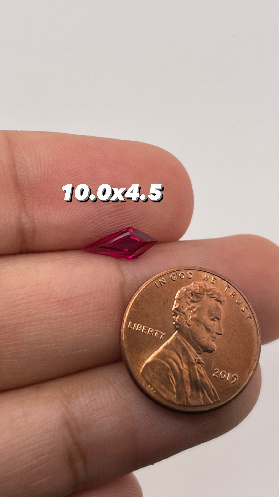 Lab Created Ruby Kite Shape Step Cut AAA Quality Available in | Etsy