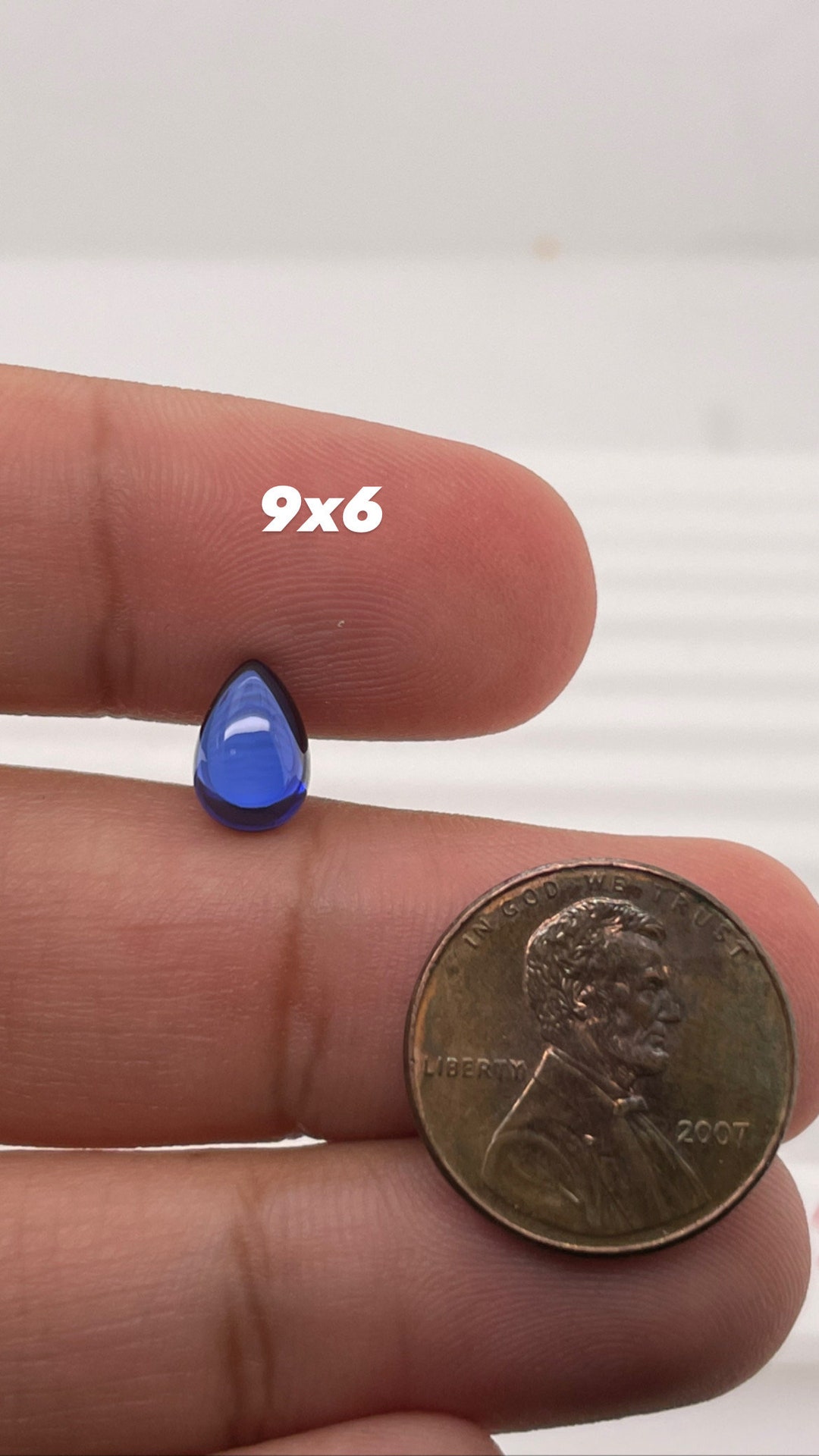 Synthetic Pear Shape Cabochon Swiss Made Rough Blue Sapphire Available ...