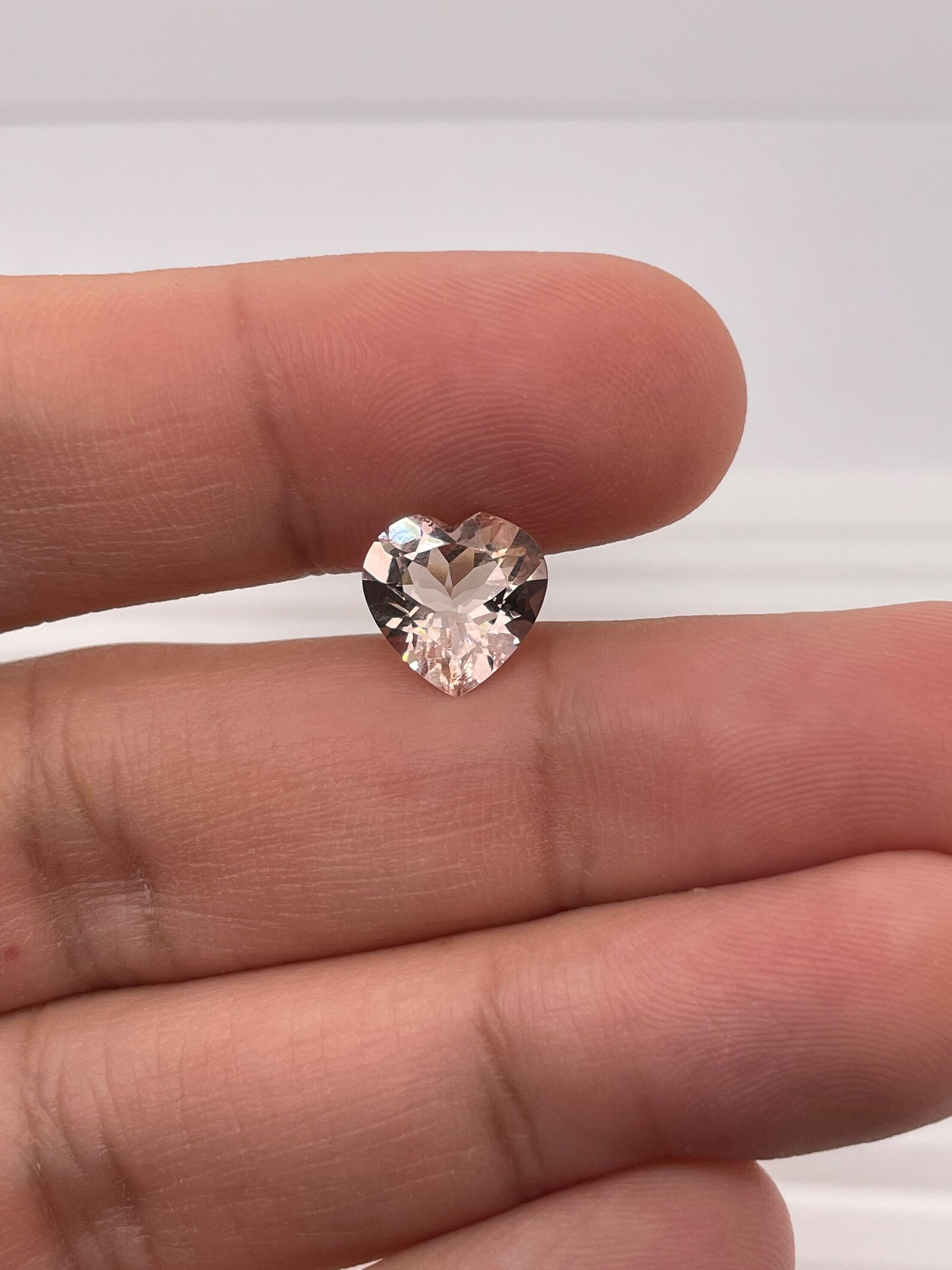 Natural Pinkish-peach Morganite Heart Shape AAA Quality From - Etsy
