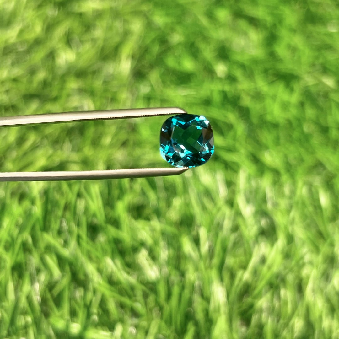 Natural London Blue Topaz Cushion Cut Gemstone | AAA Quality Loose ...