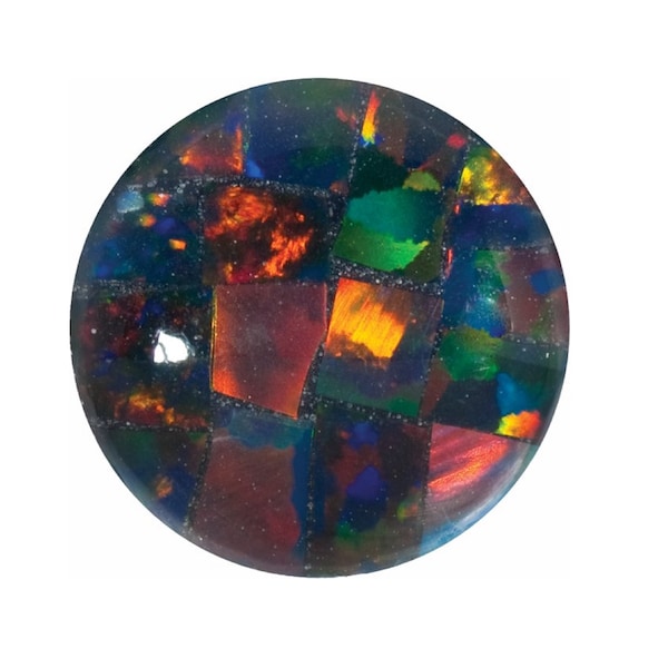 Mosaic Opal Necklace - Etsy