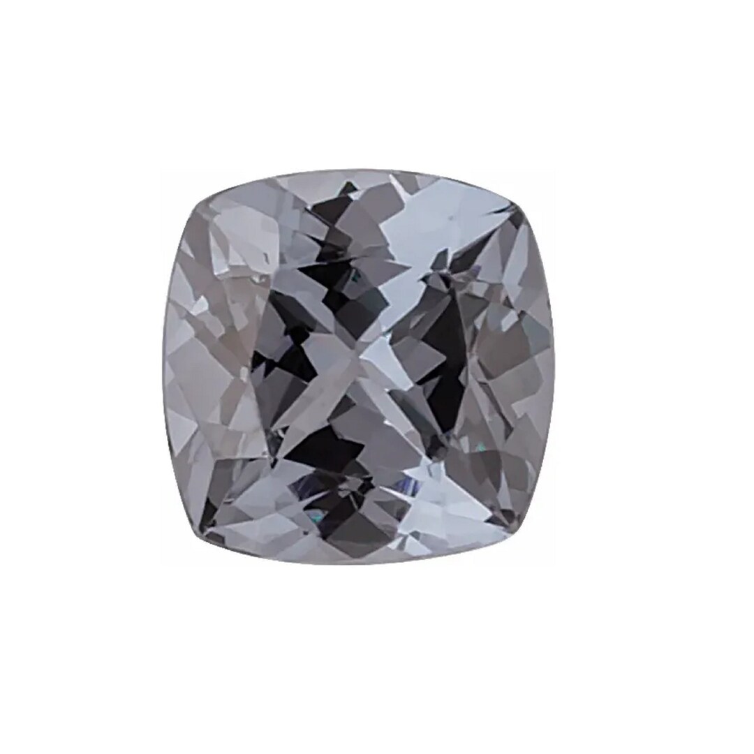 Natural Grey Spinel Antique Cushion Shape Faceted AA Quality Gemstone ...