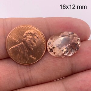 Natural Pinkish-peach Morganite Oval Shape AAA Quality From 8x6mm ...