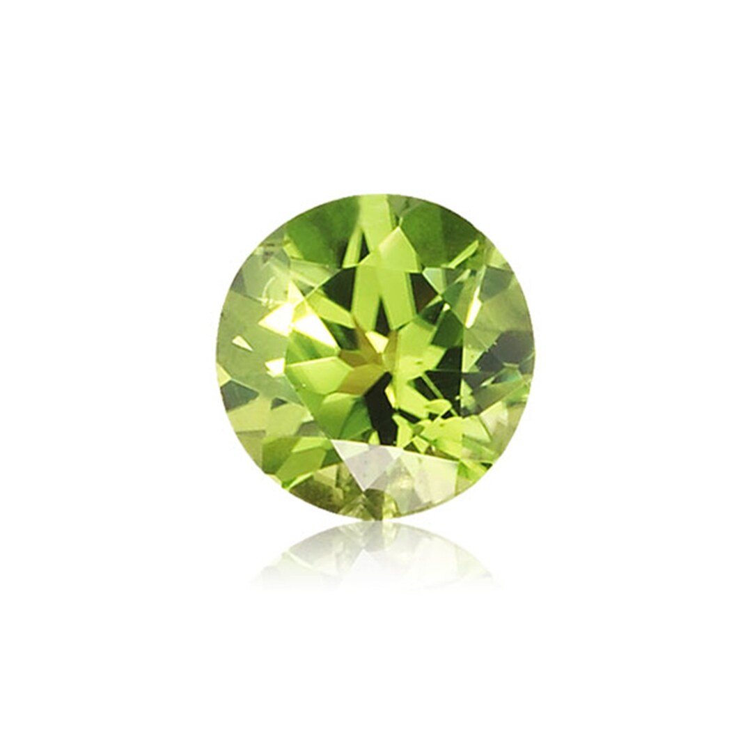 Natural Round Shape AAA Quality Loose Peridot Gemstone Available in 3MM ...