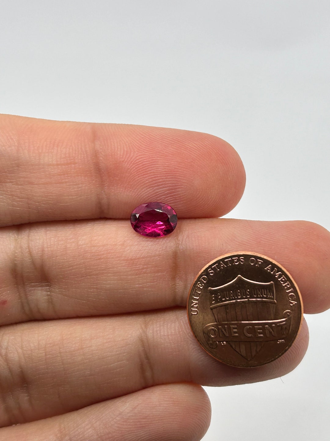 Loose Natural Rubellite 8x6mm Oval Faceted Gemstone - Stunning Gem for ...