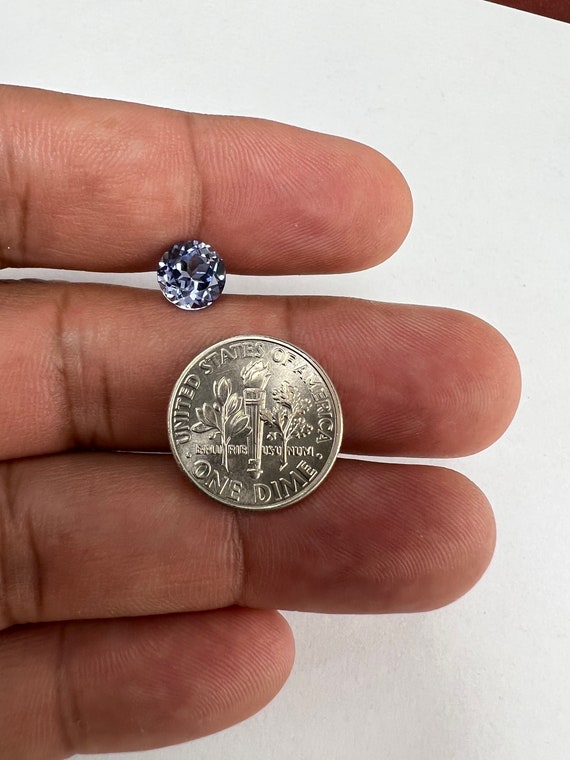 Lab Grown Ceylon Light Blue Sapphire Round Cut AAA Quality - Etsy