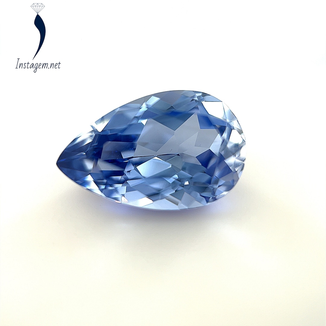 Lab Grown Ceylon Light Blue Sapphire Pear Cut | AAA Quality | 5x3mm ...