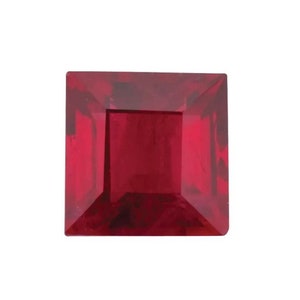 Natural Ruby Square Step Cut Shape AA/A Quality Gemstone Available in 1 ...