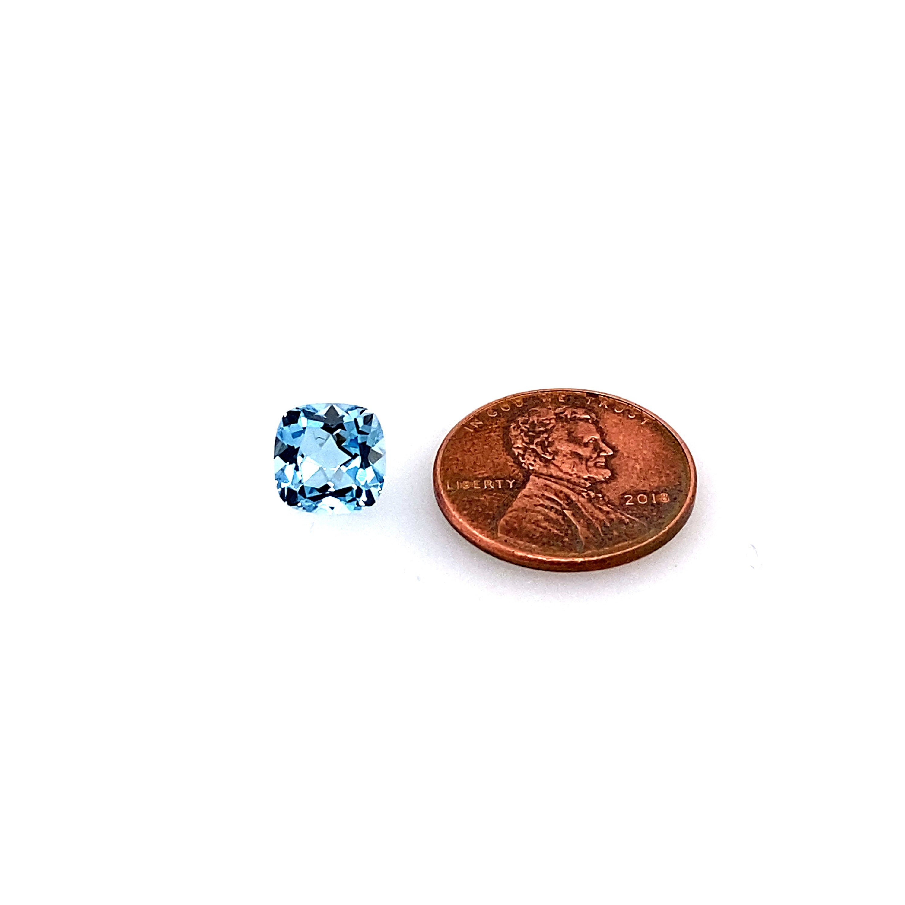Natural Sky Blue Topaz Cushion Cut AAA Quality Loose Gemstone Available ...
