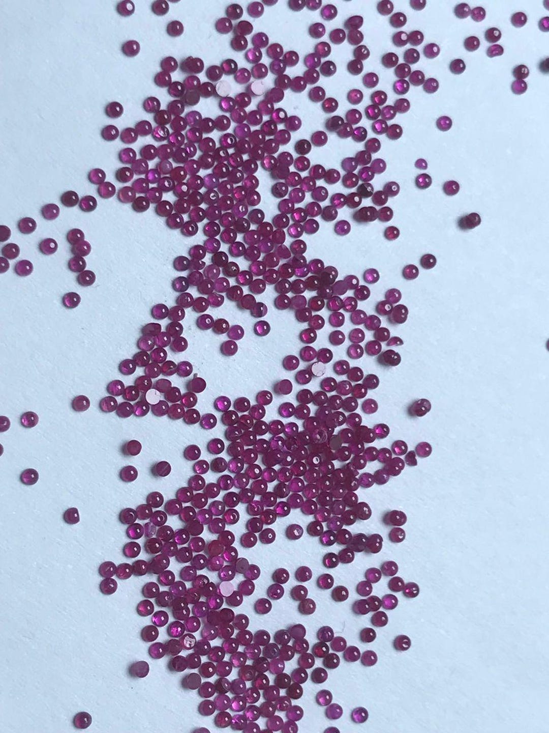 Loose Natural Ruby Cabochon Small Round Parcels Available in Sizes 1MM ...