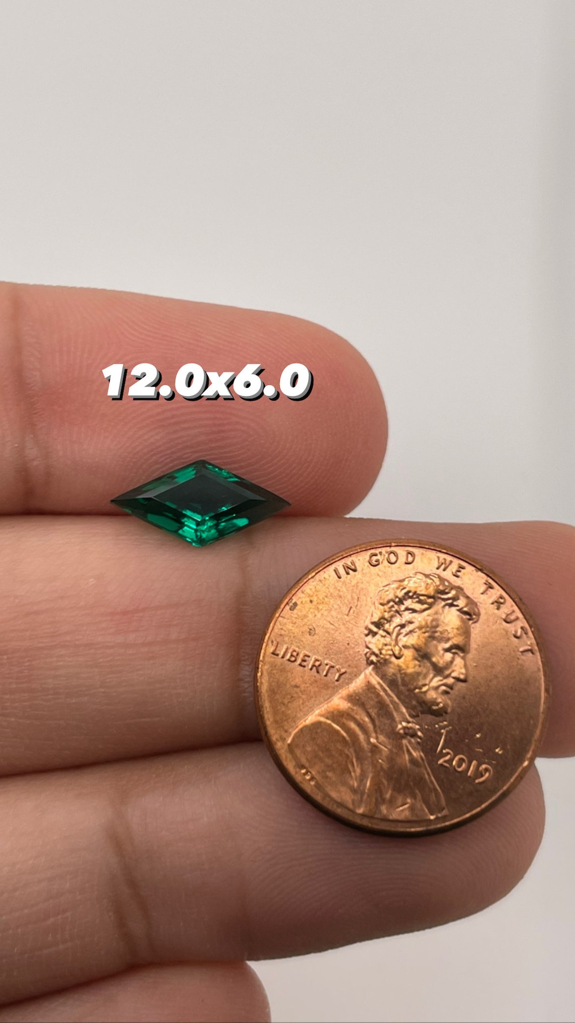 Lab Created Emerald Lozenge Shape Step Cut AAA Quality Sabrina Created ...