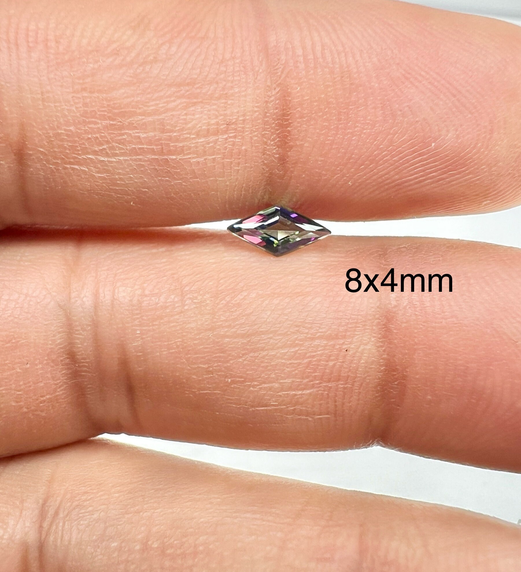 Natural Mystic Green Topaz Gemstone | Loose Lozenge Shape Stones ...