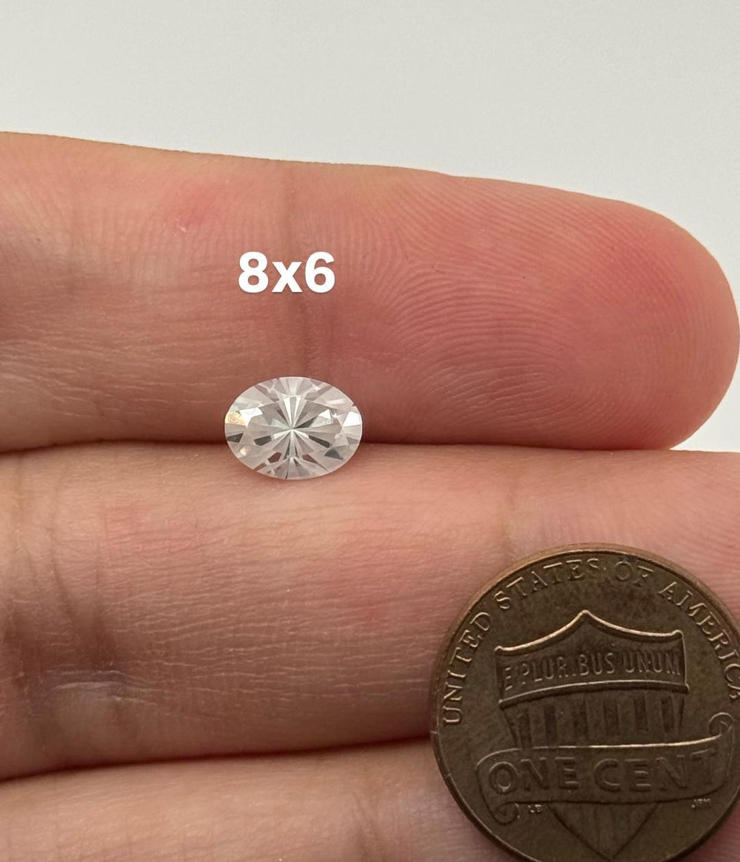 Oval Firework Cut White Moissanite 8x6mm-9x7mm | Loose Gemstone for ...