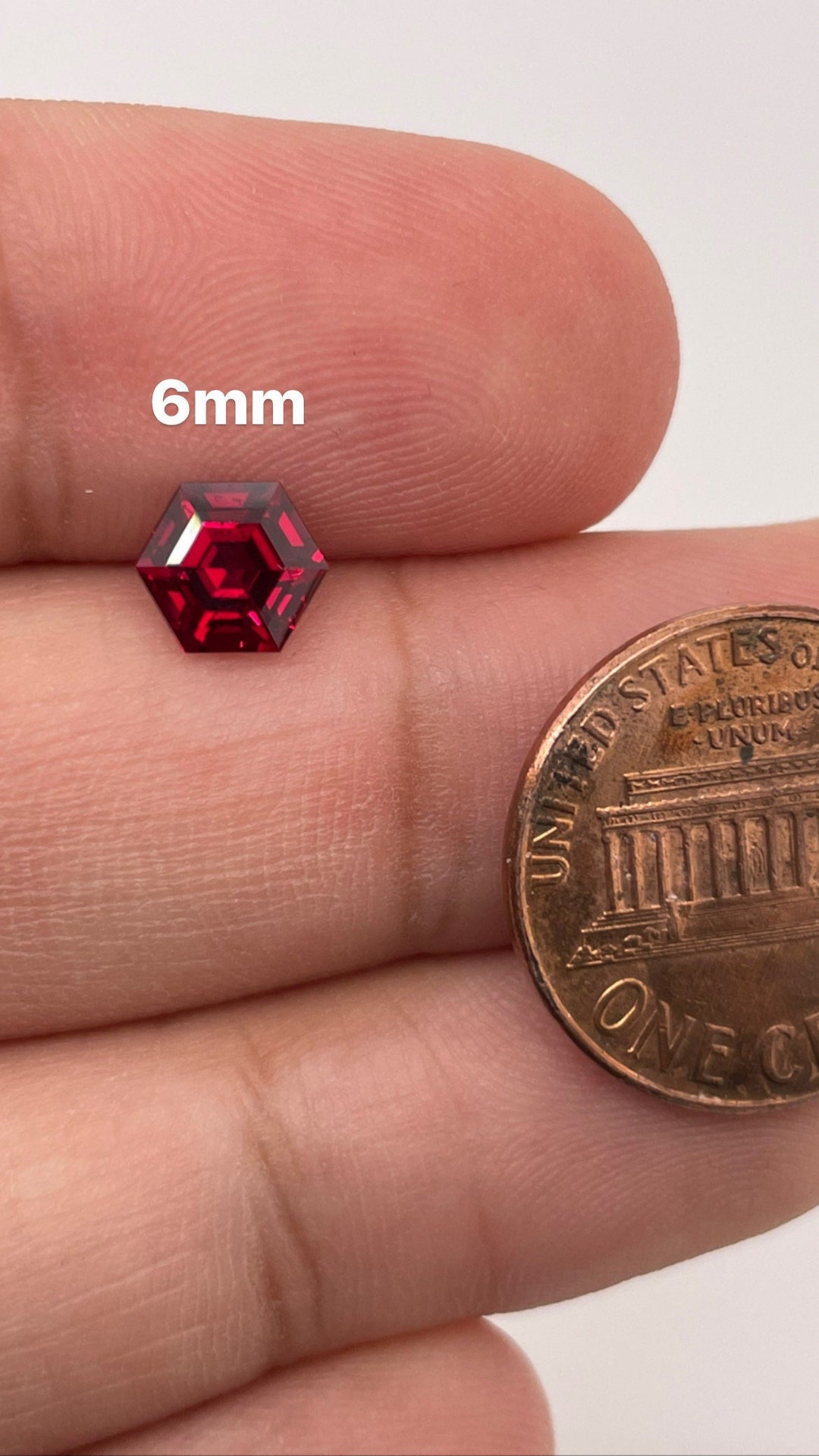 Synthetic Hexagon-shaped Swiss Rough Corundum Ruby From 5MM-8MM - Etsy