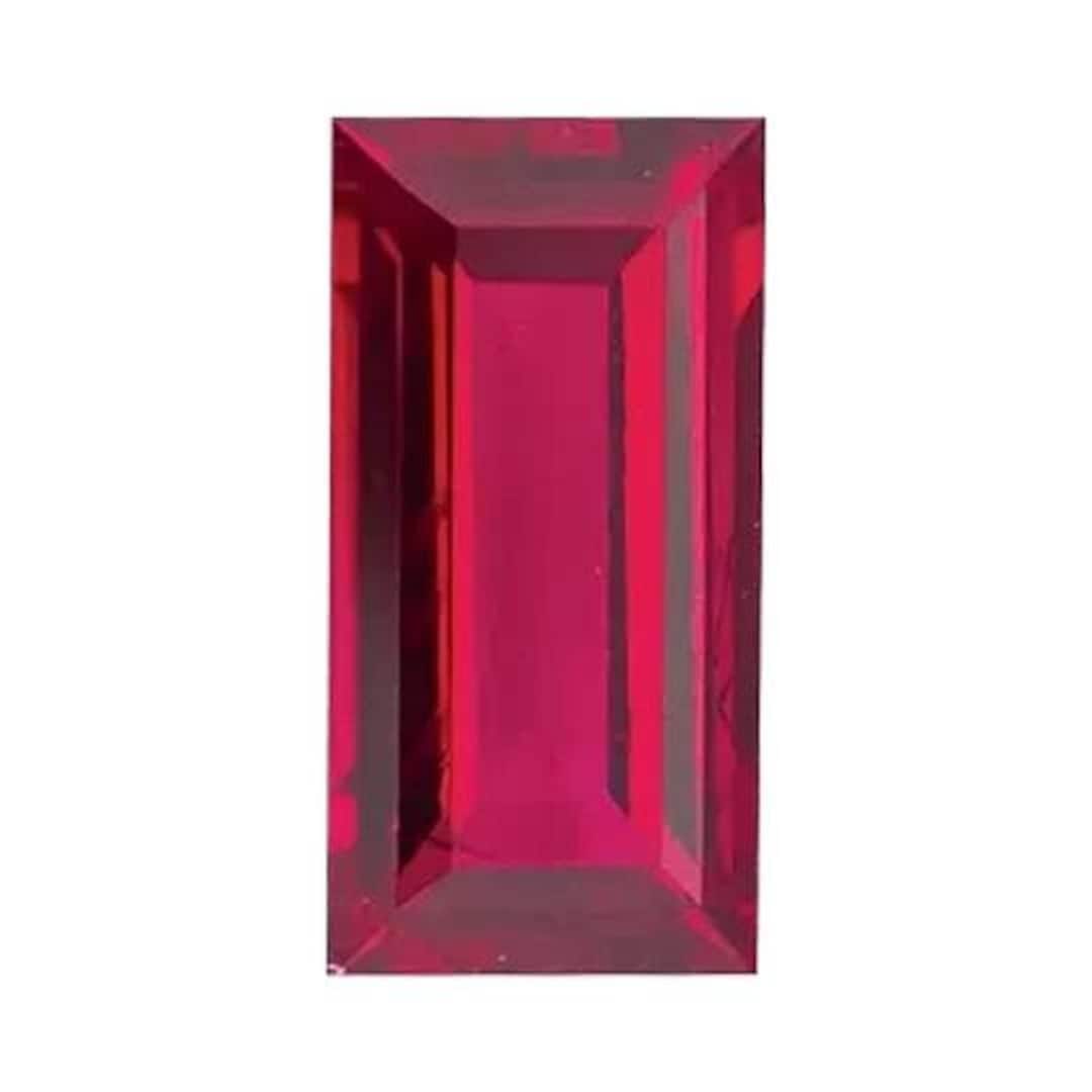 Natural Ruby Baguette Shape AA/A Quality Gemstone Available in 3x1.5mm ...