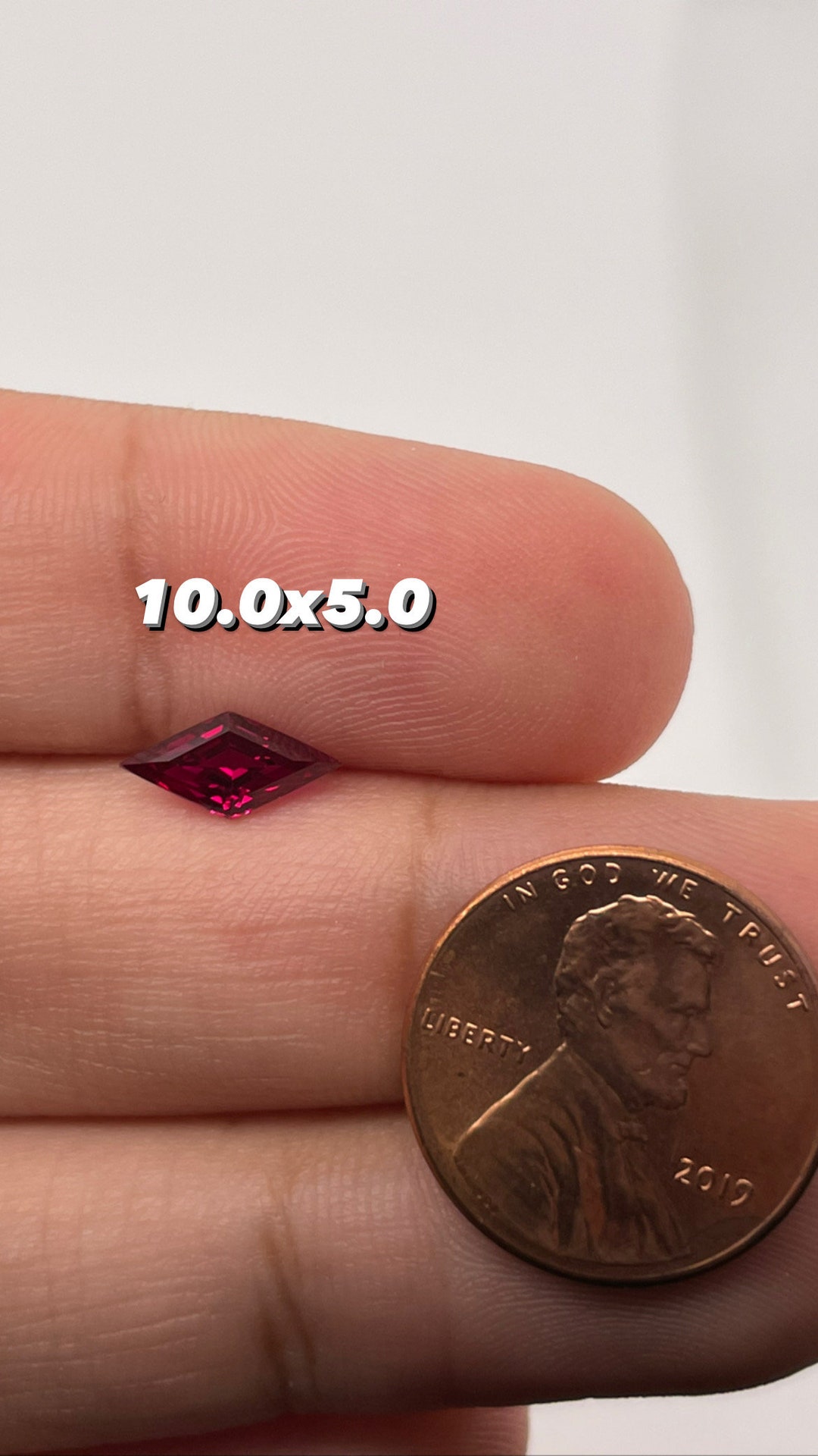 Lab Created Ruby Lozenge Shape Step Cut AAA Quality Precision Cut ...